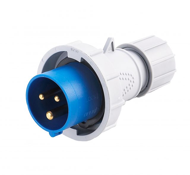 Plug 16A 3P 230V IP67 Blue - Concordia Technologies
