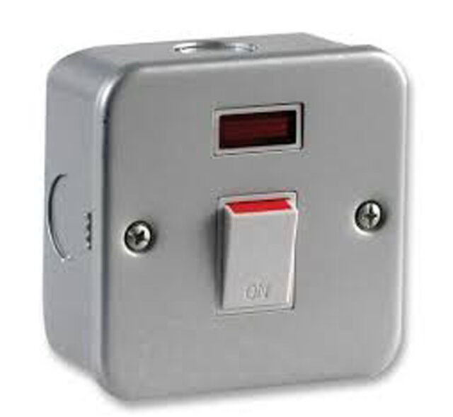 20A Double Pole Metal Clad Switch with Neon - Concordia Technologies 20A Double Pole Metal Clad Switch with Neon - Concordia Technologies