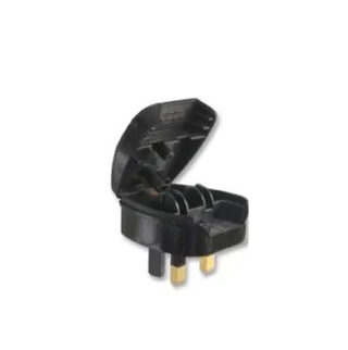 Converter Plug Euro 2 Pin to UK Black, 5A - Concordia Technologies