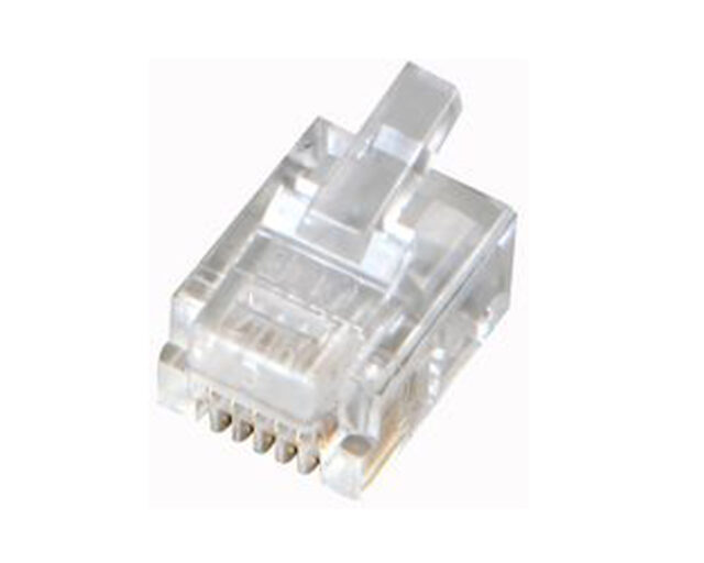 RJ12 Plug Round Entry 10 Pack - Concordia Technologies