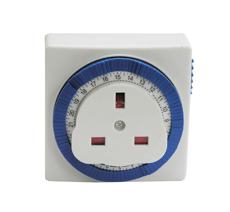 Compact 24 Hour Mechanical Plug in Timer Concordia Technologies